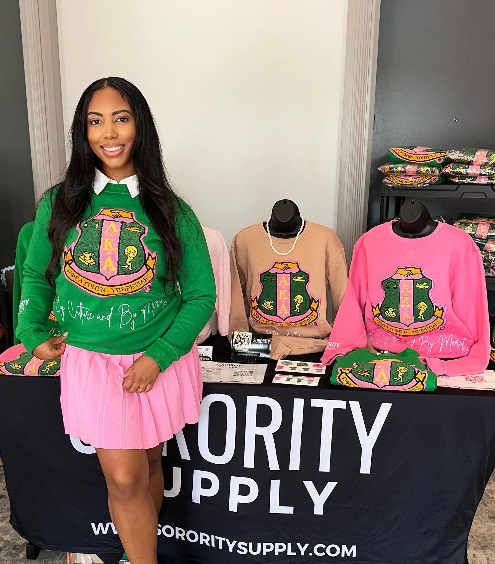 BCBM Crewneck - Green – SORORITY SUPPLY