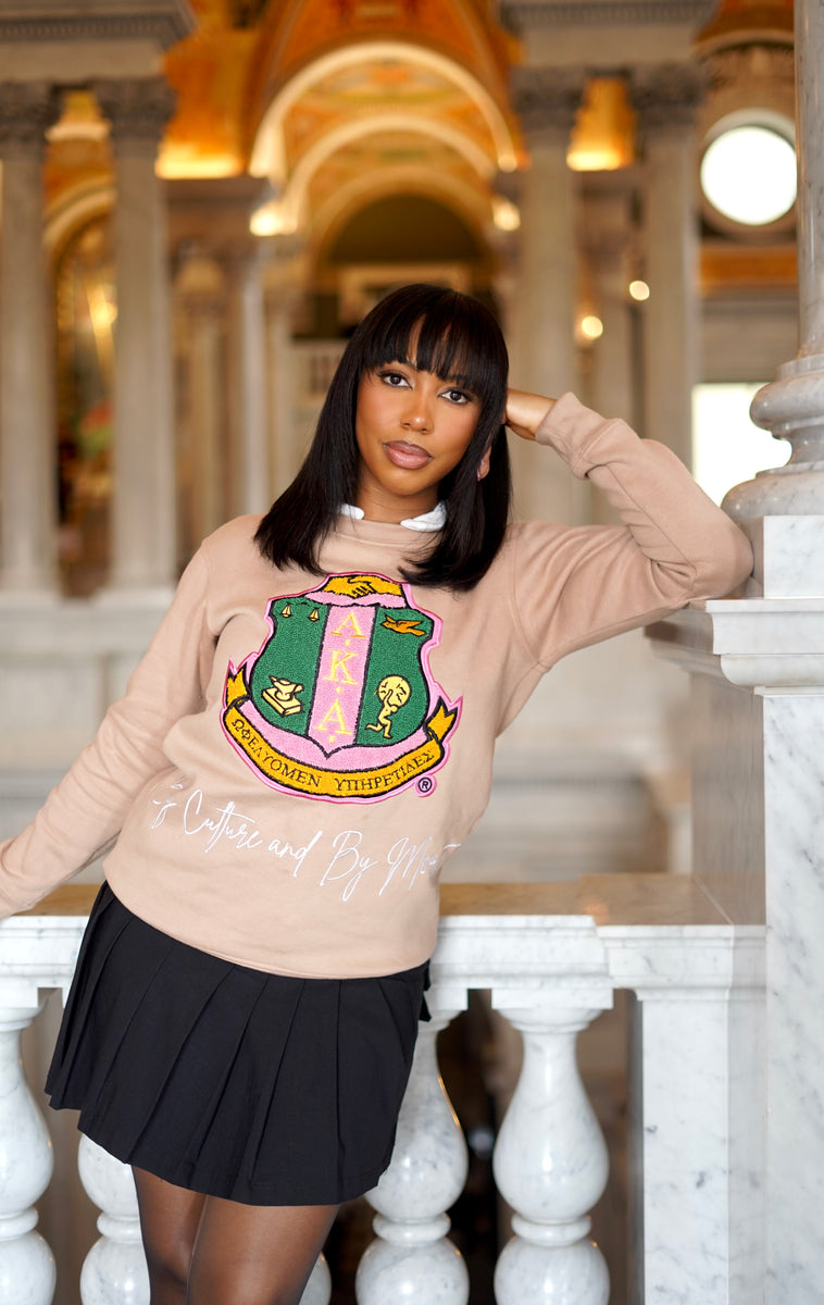 BCBM Crewneck - Tan – SORORITY SUPPLY