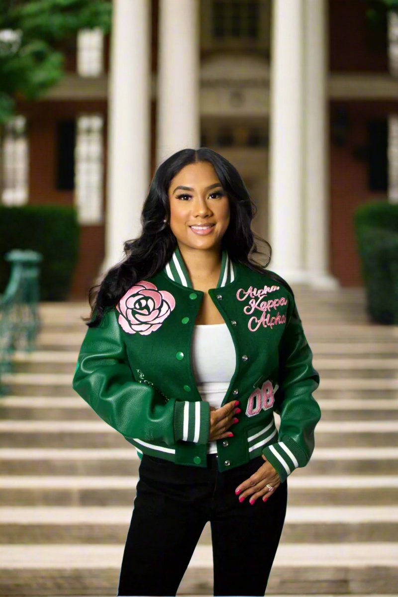 Pink Tea Rose Varsity Jacket – SORORITY SUPPLY